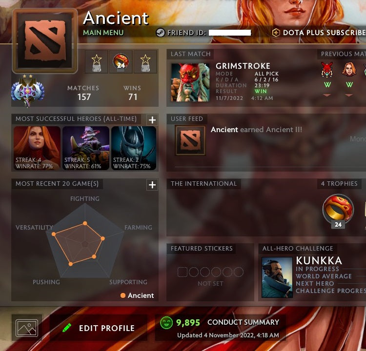 Legend II | MMR: 4140 - Behavior: 9895 – VikingDOTA
