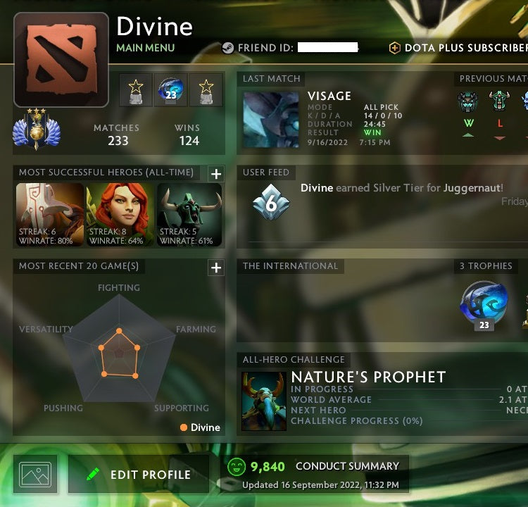 Divine III | MMR: 5090 - Behavior: 9840 – VikingDOTA