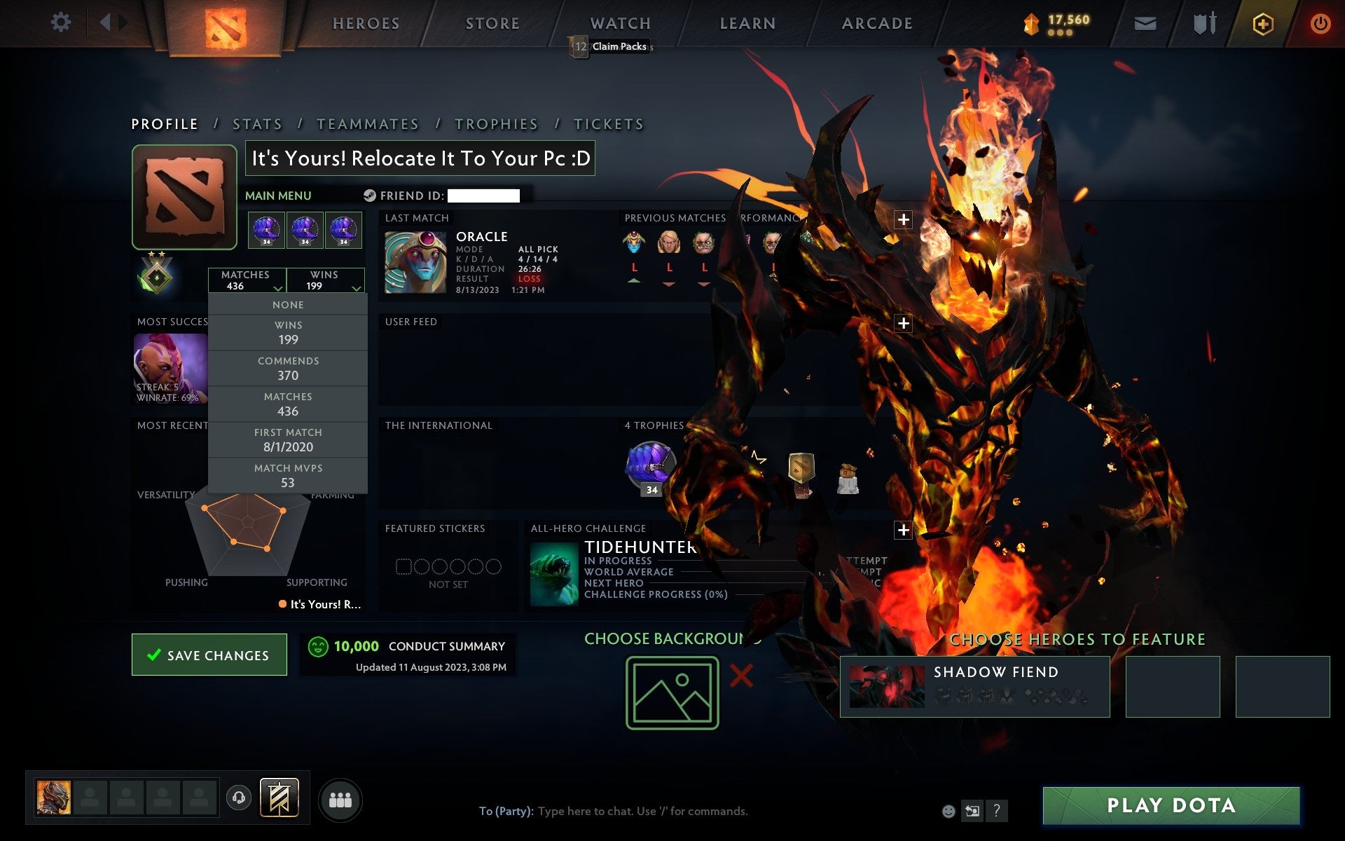 Herald II | MMR: 1 - Behavior: 10000 – VikingDOTA