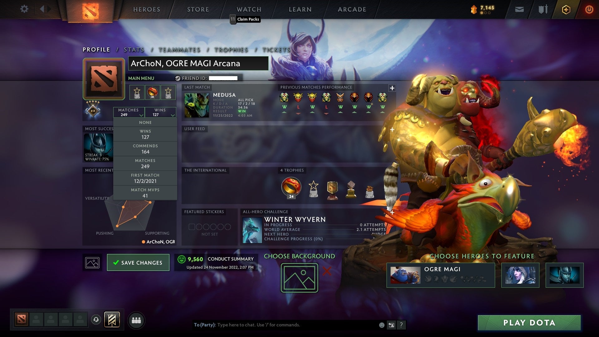 Guardian V | MMR: 1410 - Behavior: 9560 – VikingDOTA