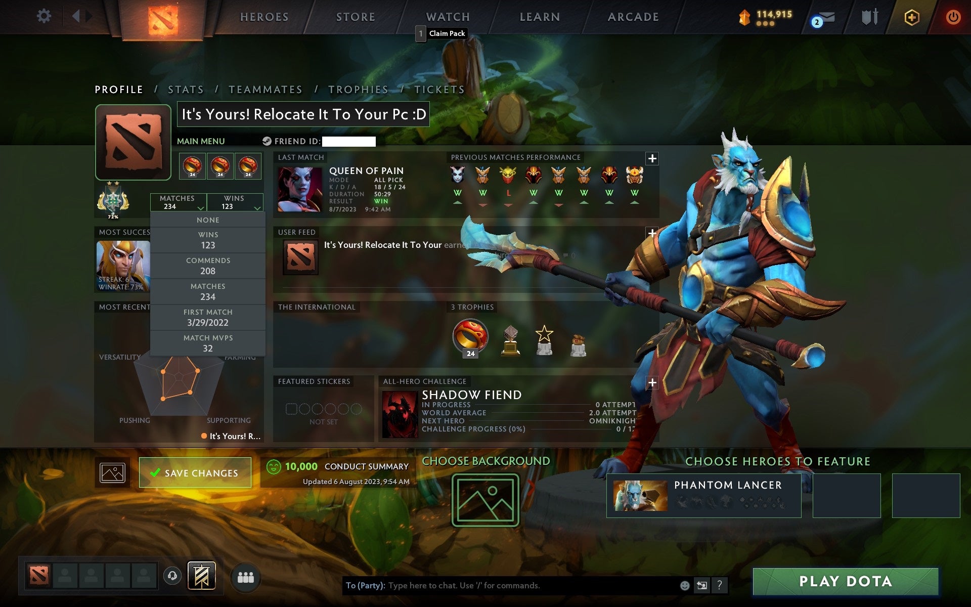 Archon II | MMR: 2575 - Behavior: 10000 – VikingDOTA