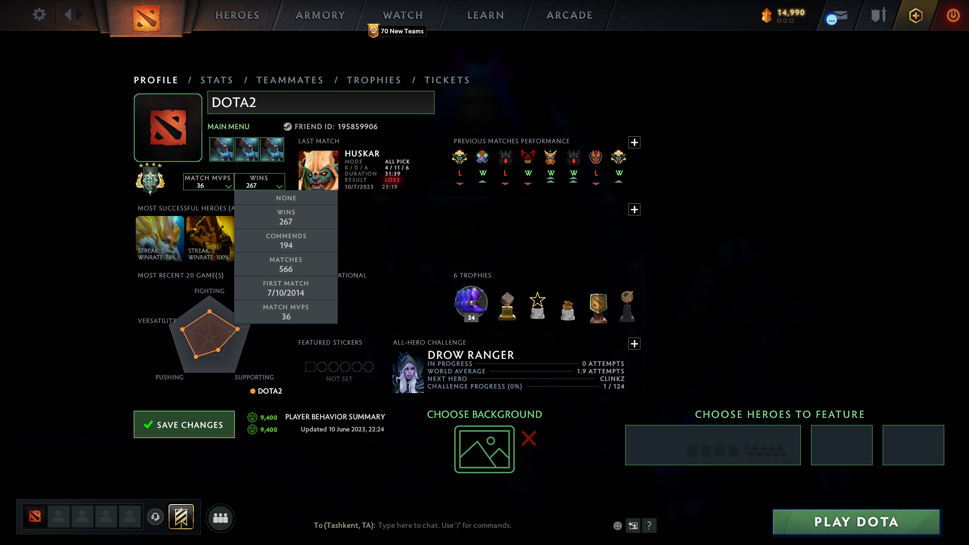 Archon IV | MMR: 2770 - Behavior: 9400 – VikingDOTA