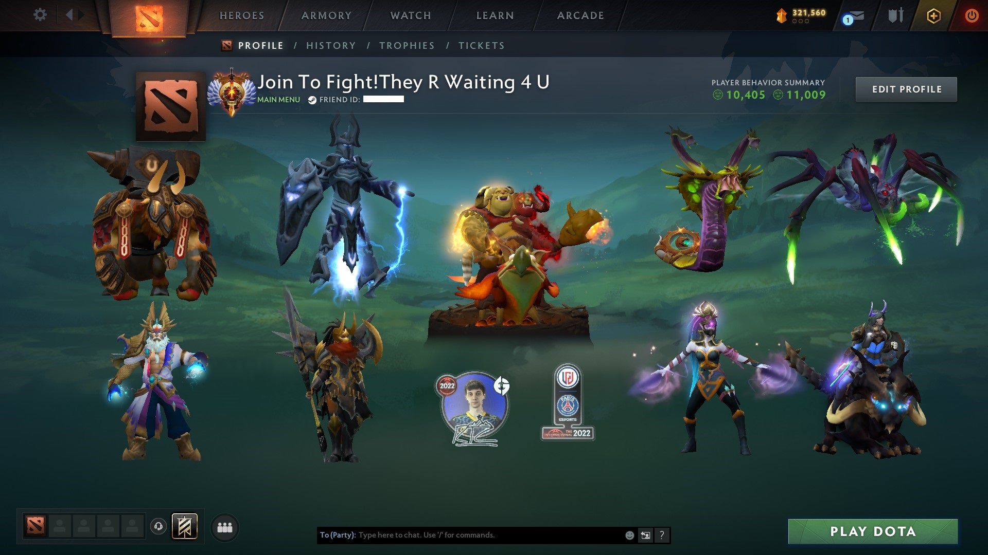 Immortal | MMR: 7022 - Behavior: 11009 - Communication: 10405 – VikingDOTA