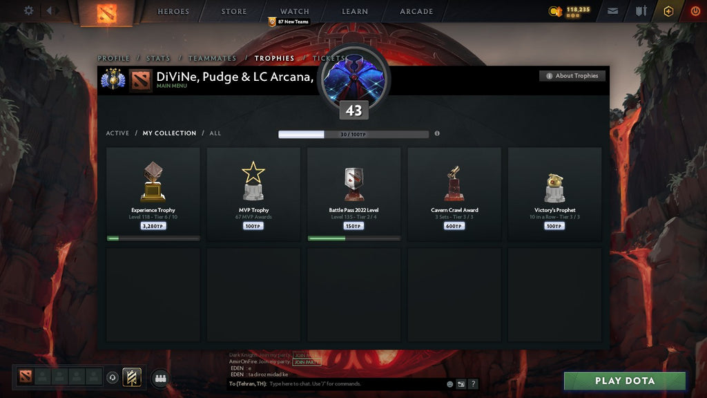 Divine IV | MMR: 5050 - Behavior: 9630 – VikingDOTA