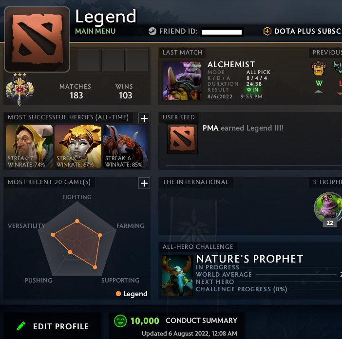 Legend IV | MMR: 3570 - Behavior: 10000 – VikingDOTA