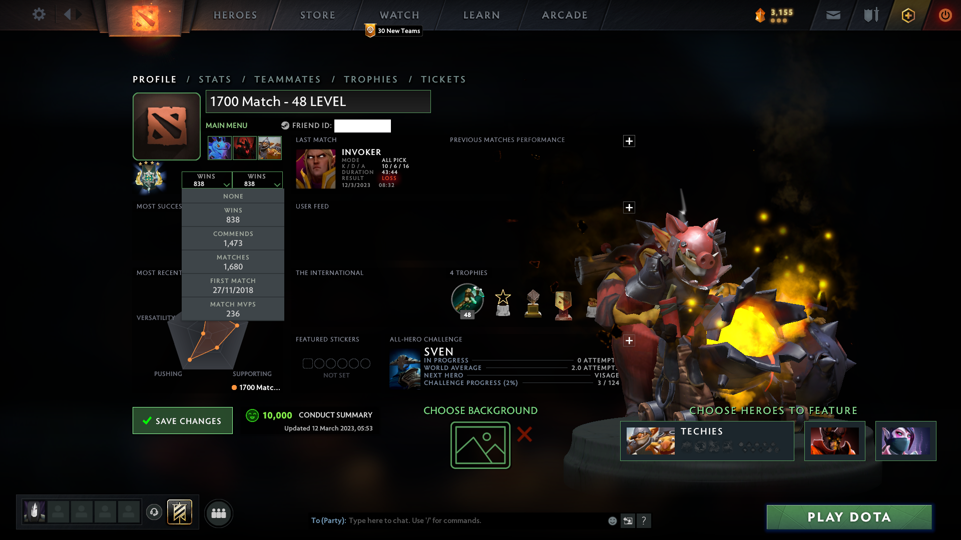 Archon IV | MMR: 2840 - Behavior: 10000 – VikingDOTA