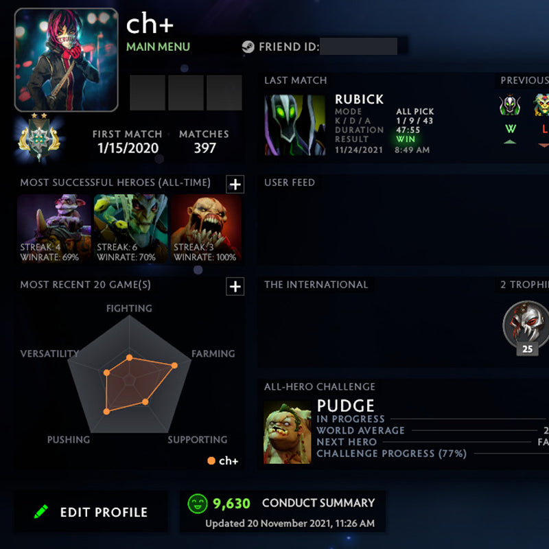 Archon II | MMR: 2510 - Behavior: 9630 – VikingDOTA