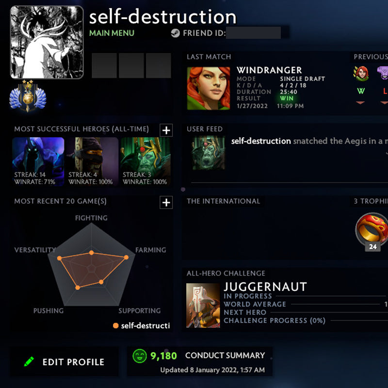 Divine II | MMR: 4690 - Behavior: 9180 – VikingDOTA