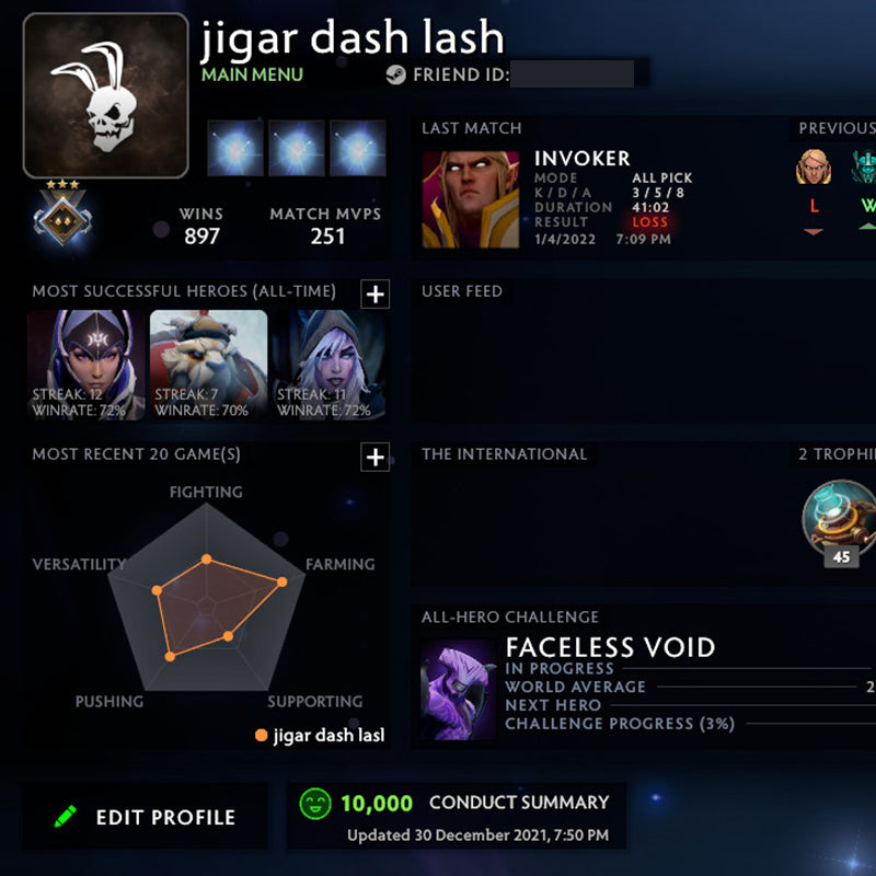 Guardian III | MMR: 940 - Behavior: 10000 – VikingDOTA