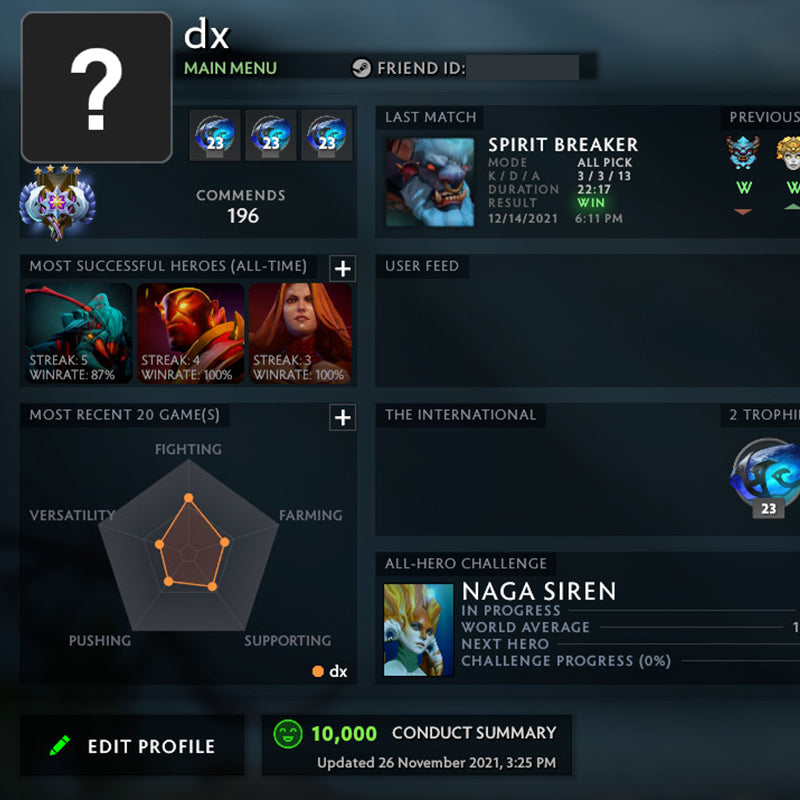 Ancient IV | MMR: 4360 - Behavior: 10000 – VikingDOTA