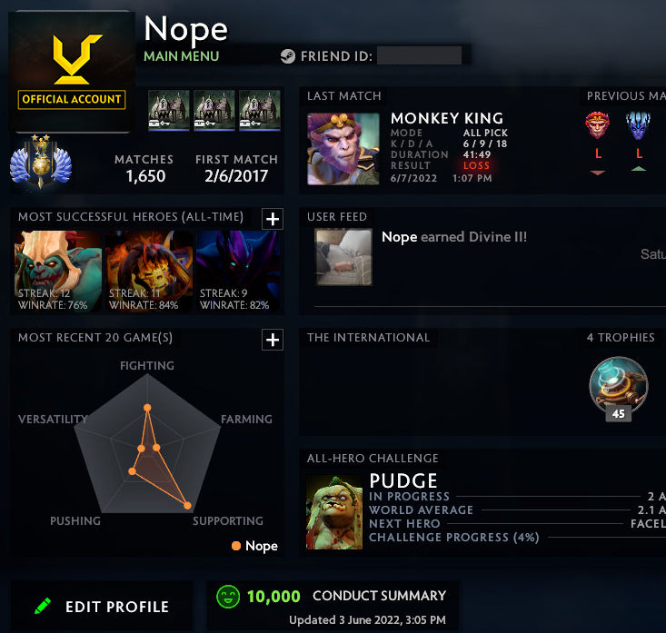 Divine II | MMR: 4950 - Behavior: 10000 – VikingDOTA