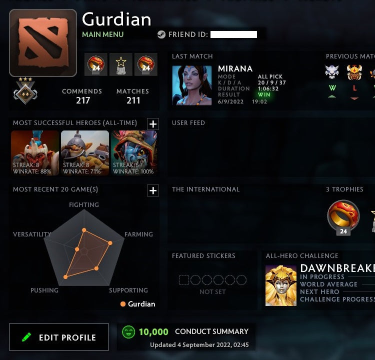 Guardian III | MMR: 1040 - Behavior: 10000 – VikingDOTA